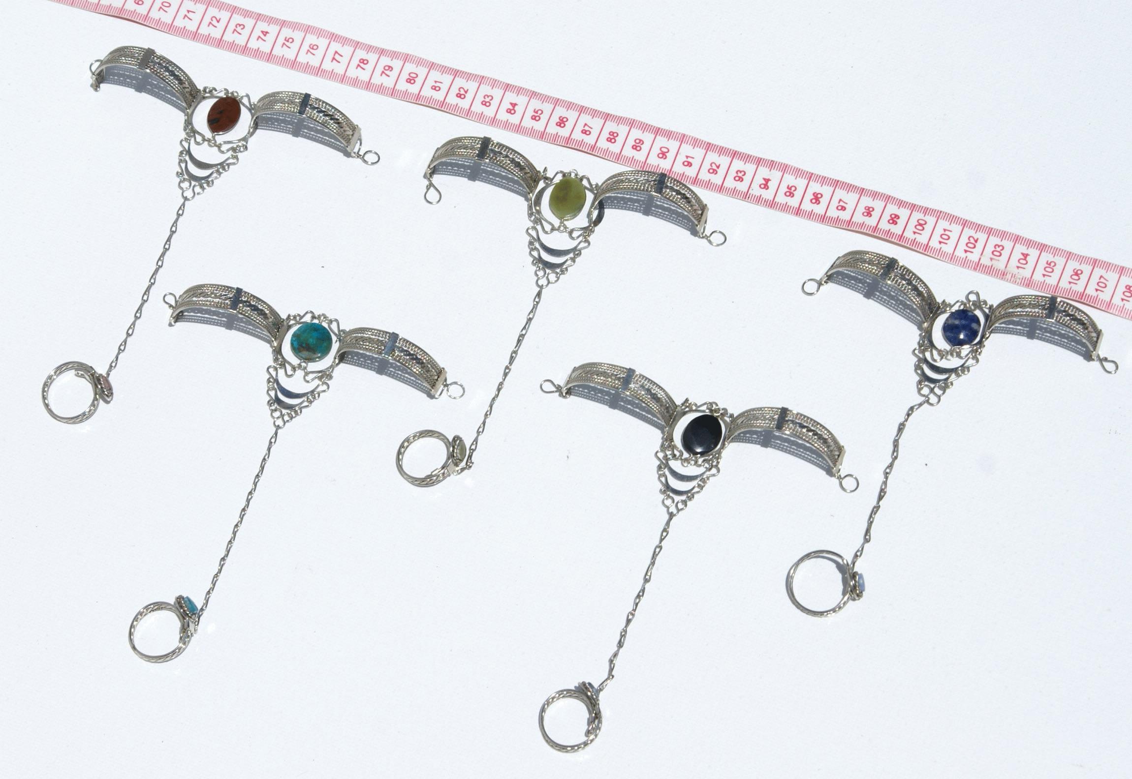 Pulseras con anillos – Hecho a mano peruano Pulseras Artesanales ...